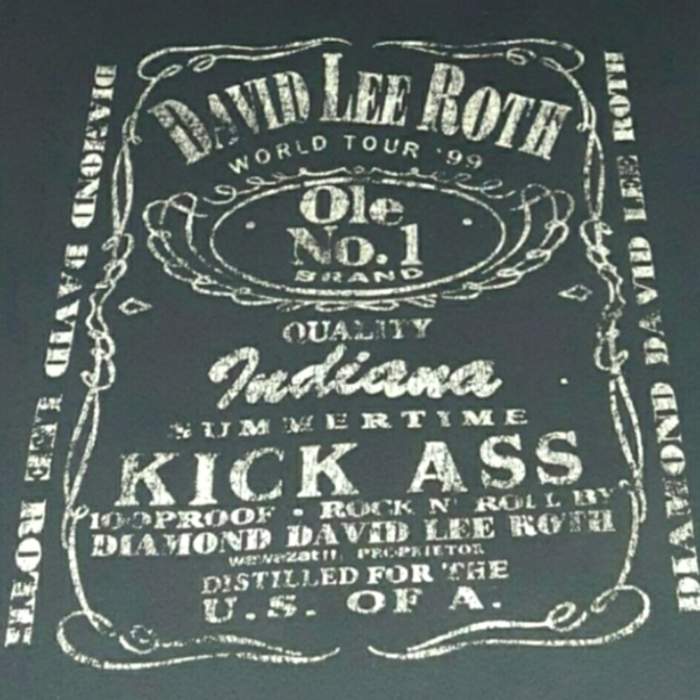 1999 David Lee Roth Tour Shirt 90s Van Halen Rock - Gem